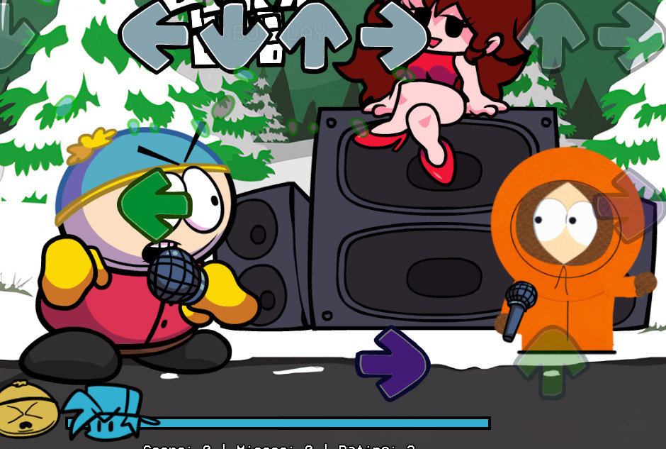 Kenny over bf [Friday Night Funkin'] [Mods]