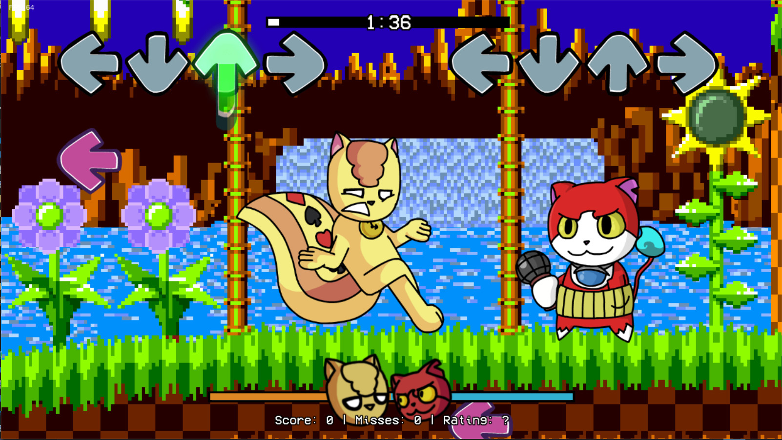 Yesterday Night Yo-kai (FNF x YKW) Mod Skins Mod for Friday Night ...