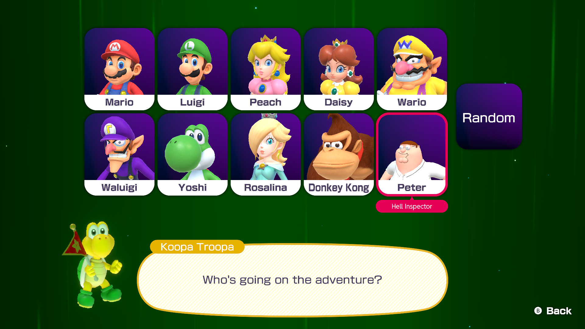 Peter Griffin (Playable Character) Mod for Mario Party Superstars | MPS ...