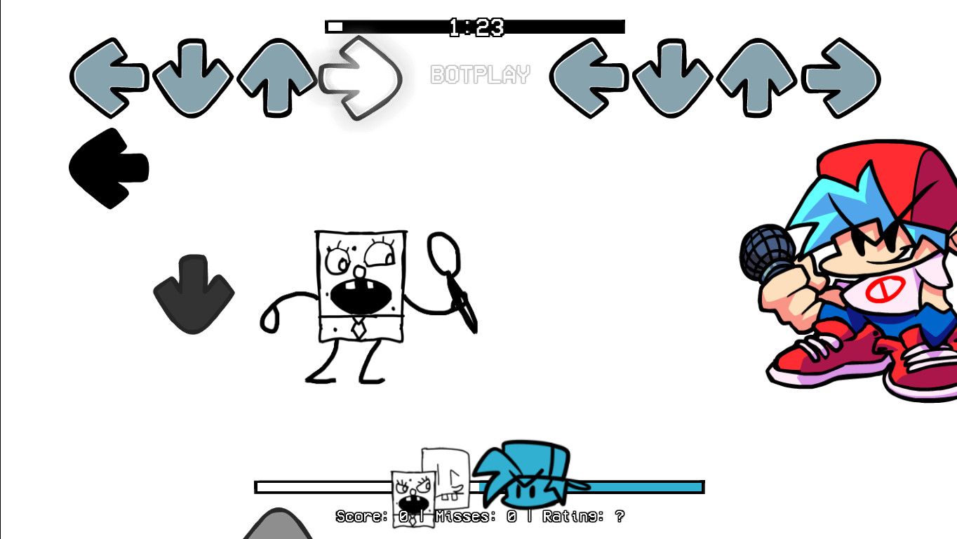 Vs Doodle-Sponge(cancelled) Mod for Friday Night Funkin' | FNF Mods