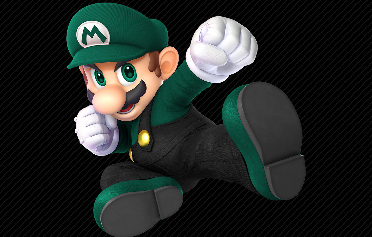 Green and Black Mario Mod for Super Smash Bros. Ultimate | SSBU Mods