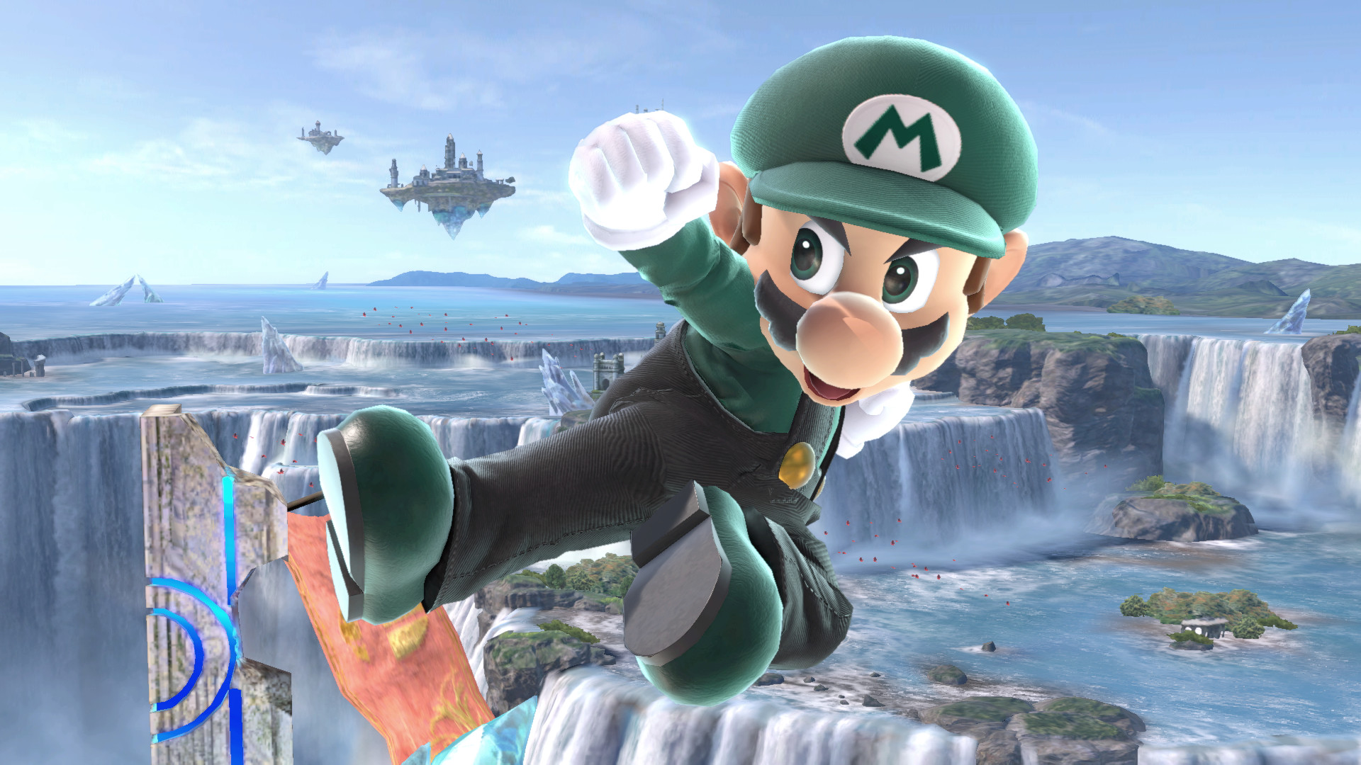 Green and Black Mario Mod for Super Smash Bros. Ultimate | SSBU Mods
