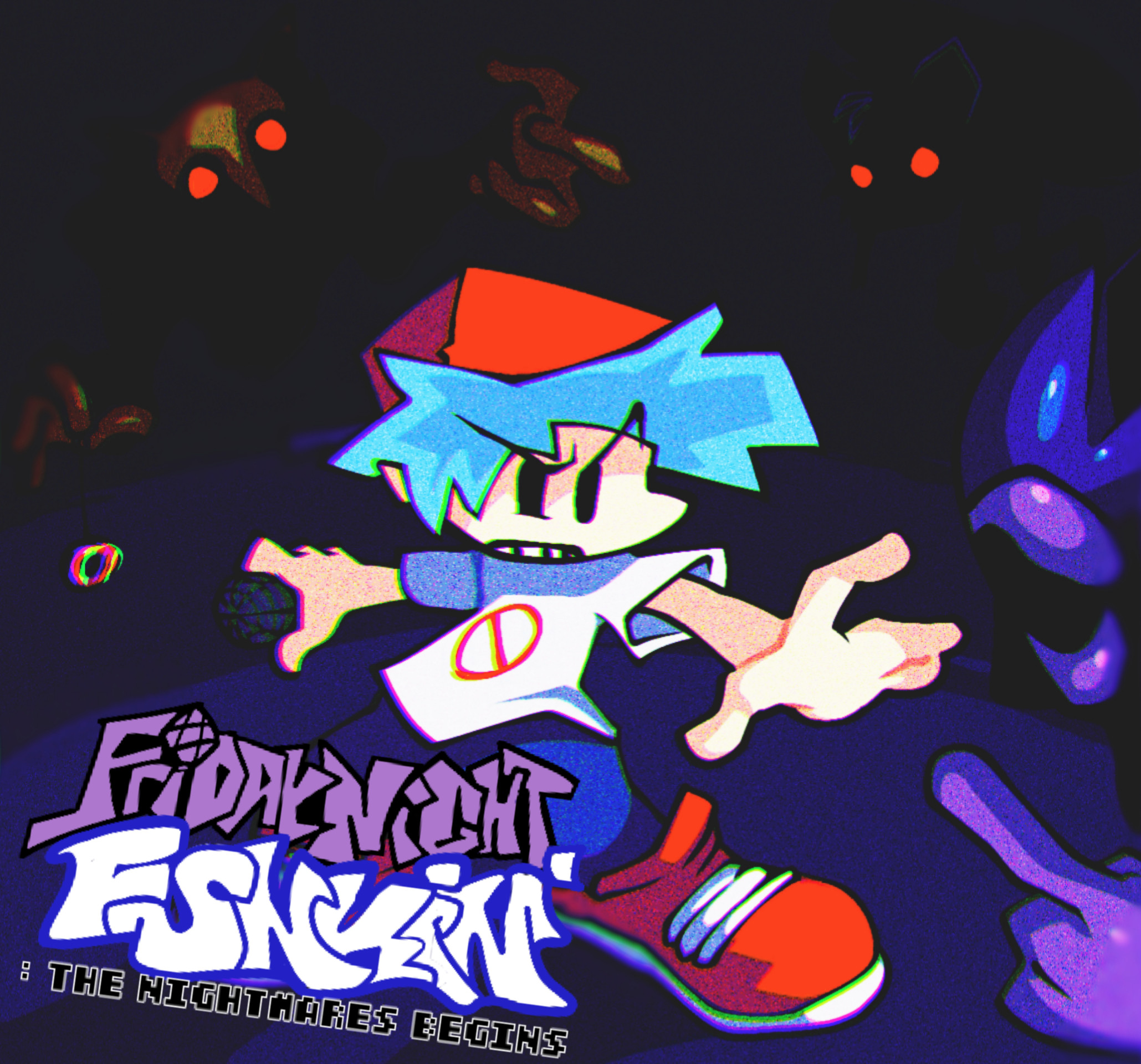 FNF : The Nightmares Begins Mod for Friday Night Funkin' | FNF Mods