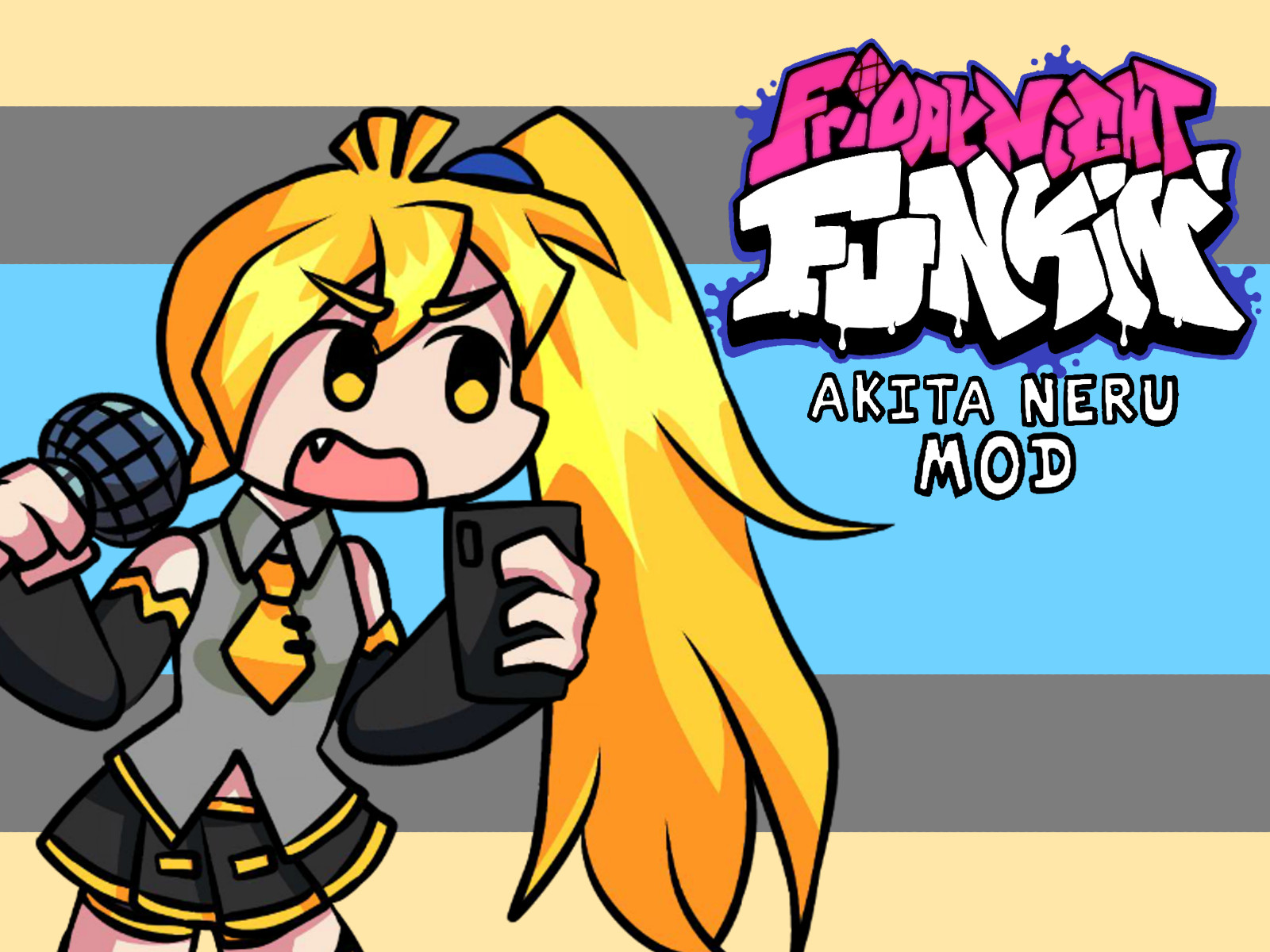 Akita Neru Mod (Psych Engine Supported) Mod for Friday Night Funkin ...