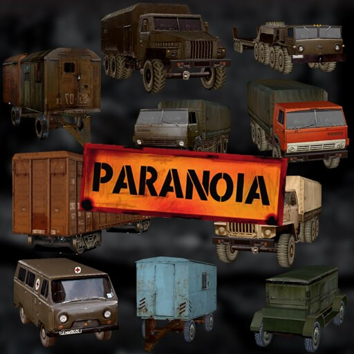 Vehicles from PARANOIA Mod for Garry's Mod | GMod Mods
