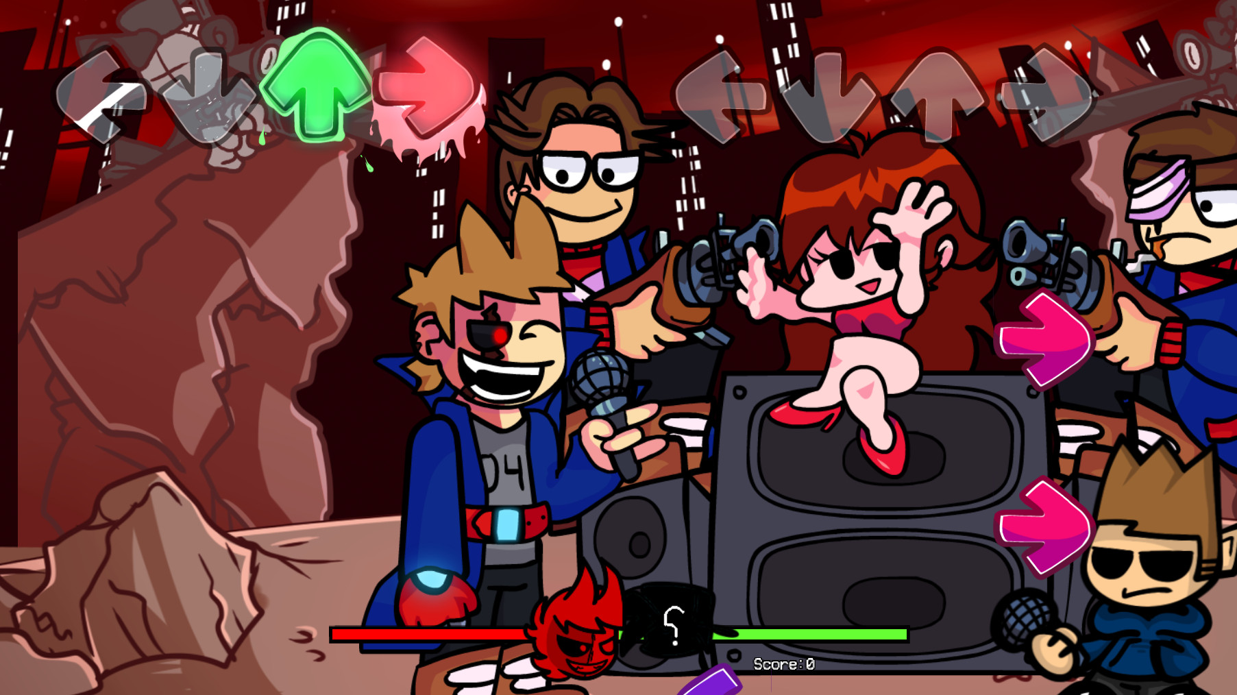 VS eddsworld:Red Fury multiplayer Mod for Friday Night Funkin' | FNF Mods