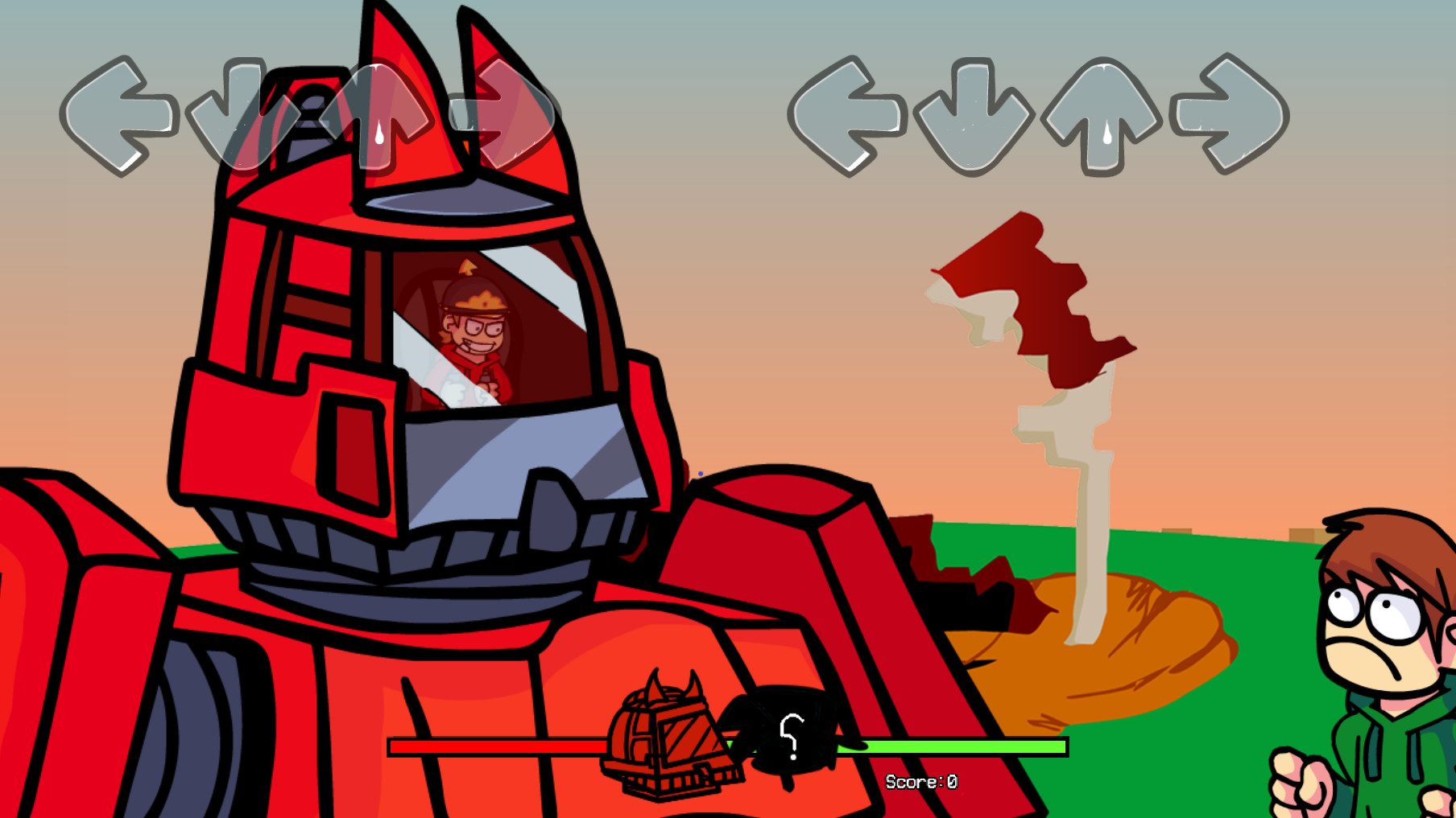 VS eddsworld:Red Fury multiplayer Mod for Friday Night Funkin' | FNF Mods