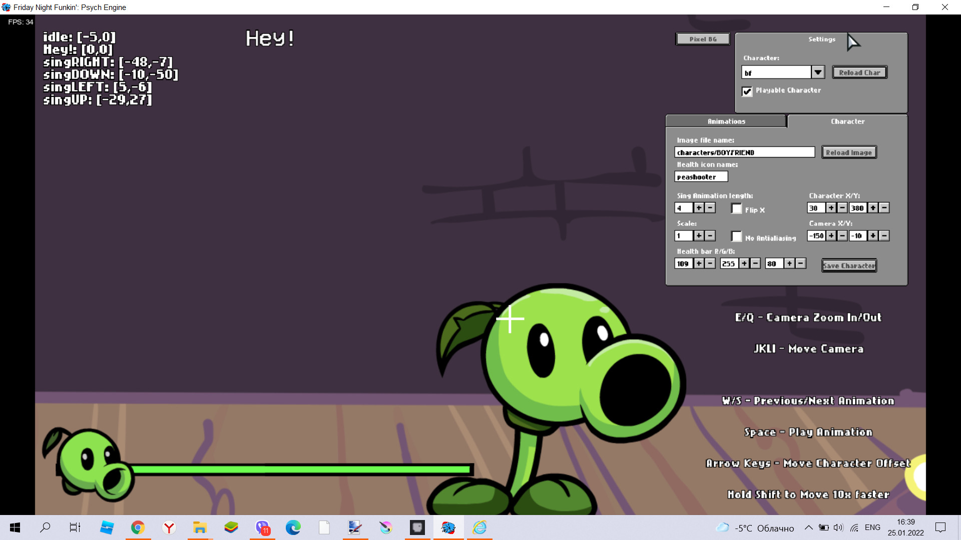 fnf playing with peashooter *from psych engine* Mod for Friday Night ...