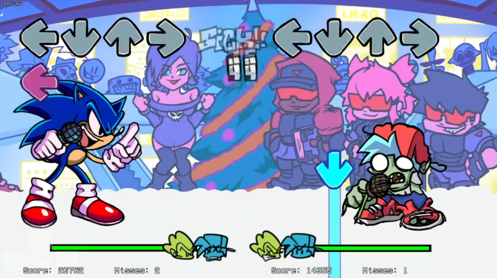 playable PLANTS VS RAPPERS for fnf online vs [Friday Night Funkin'] [Mods]