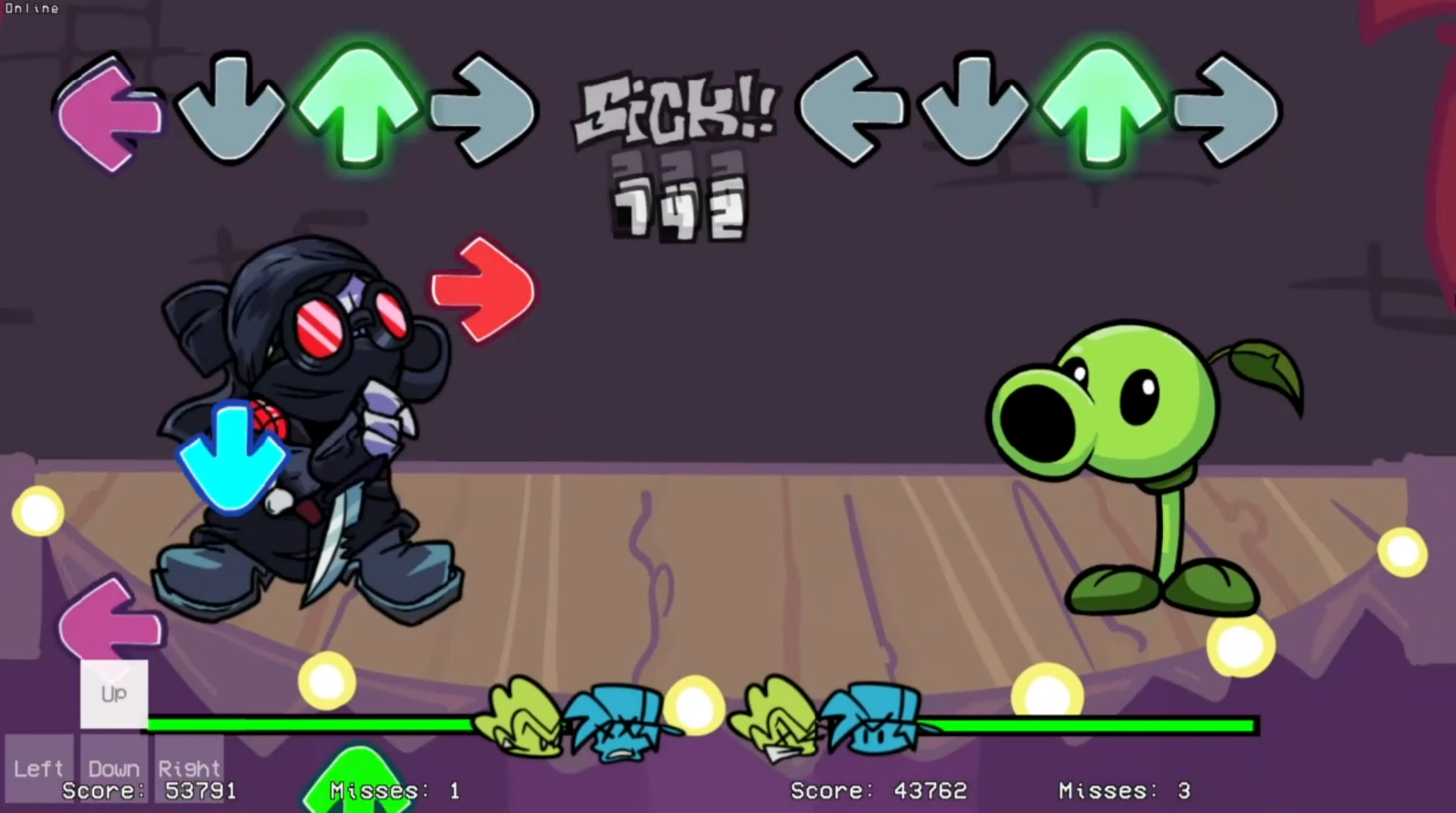 playable PLANTS VS RAPPERS for fnf online vs [Friday Night Funkin'] [Mods]