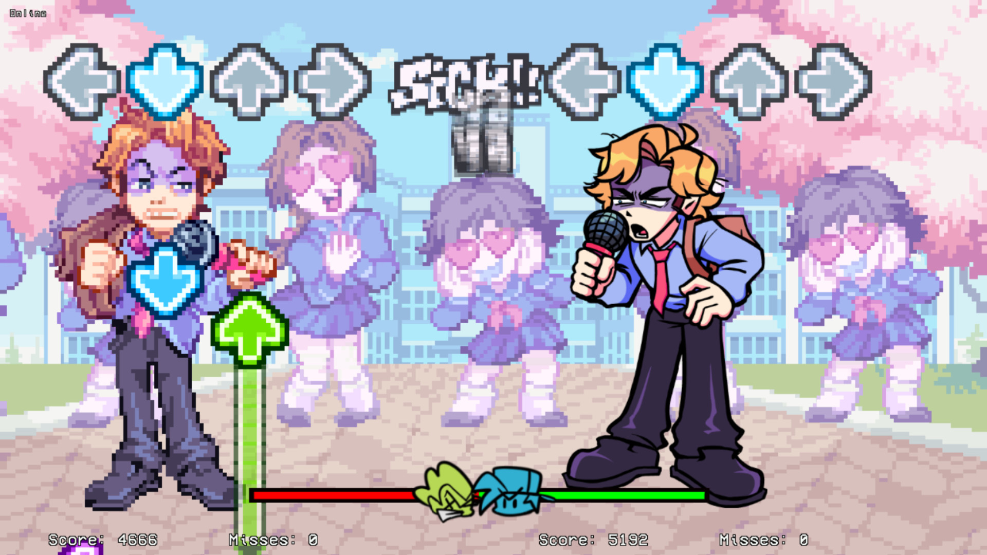 2VPLUS Senpai for FNF Online VS. [Friday Night Funkin'] [Mods]