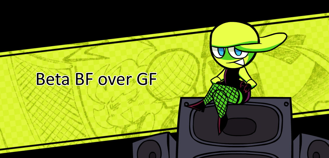Beta BF over GF Mod for Friday Night Funkin' | FNF Mods