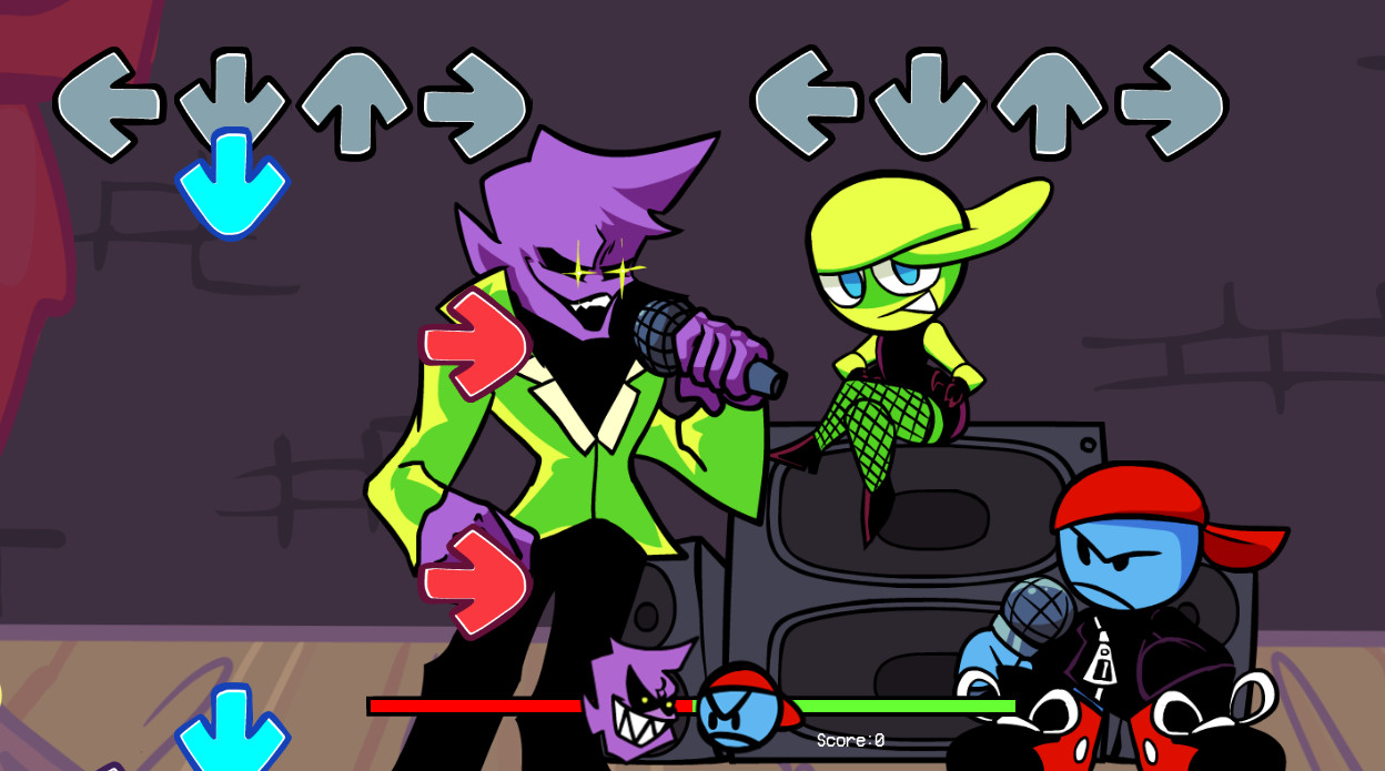 Beta BF over GF Mod for Friday Night Funkin' | FNF Mods