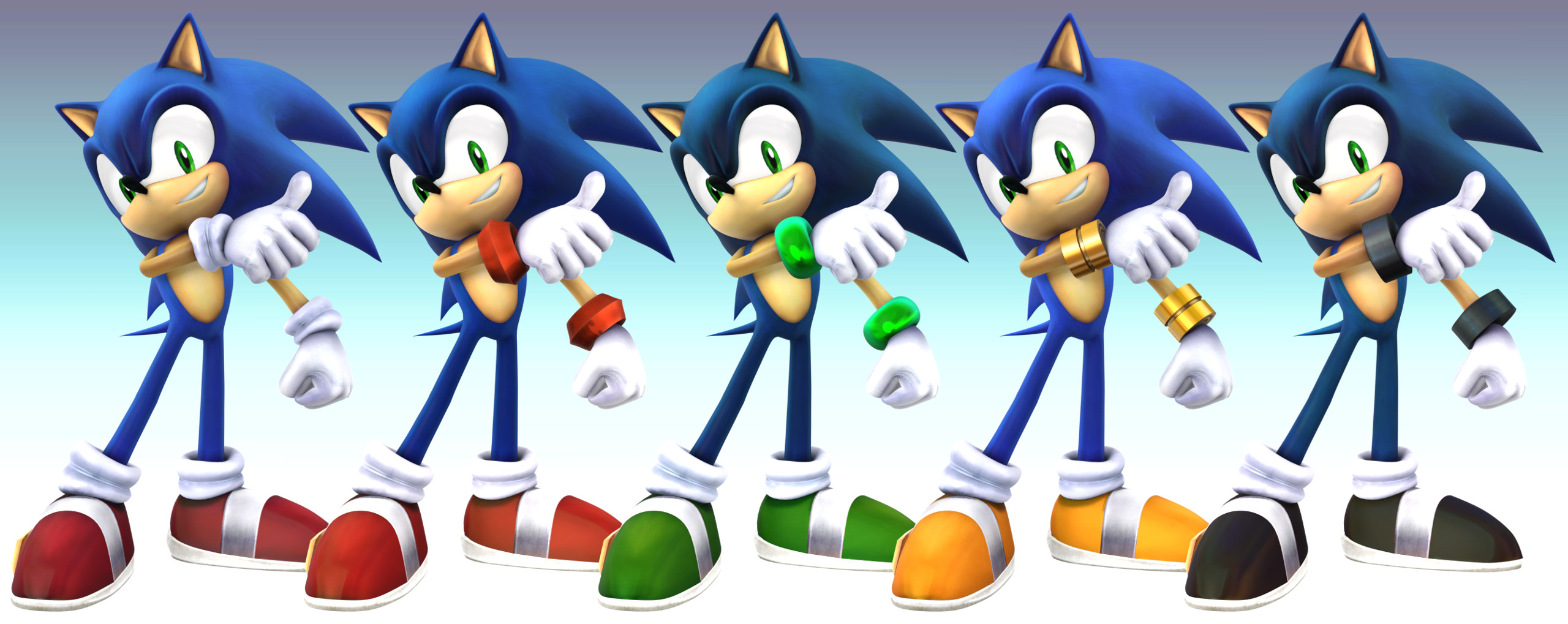 Sonic Brawl Pose Cosmetic Pack Mod for Super Smash Bros. Brawl | Brawl Mods