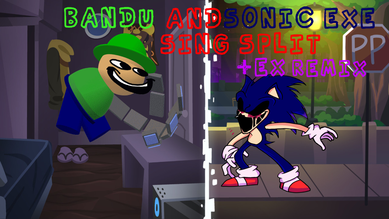 bandu and sonic exe sing split Mod for Friday Night Funkin' | FNF Mods