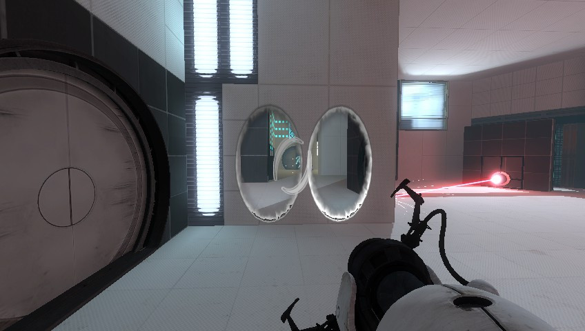 Black And White Portals Mod for Portal 2 | P2 Mods
