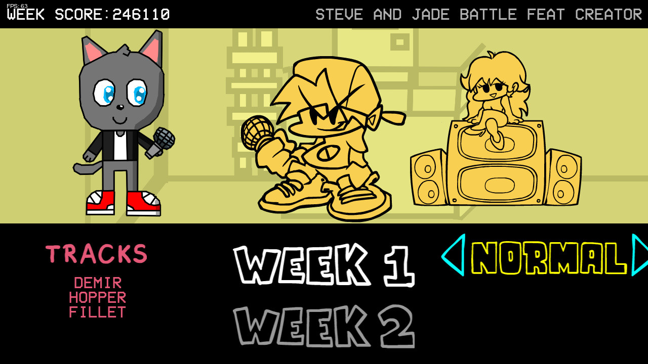 FNF Steve and Friends Mod [Friday Night Funkin'] [Mods]