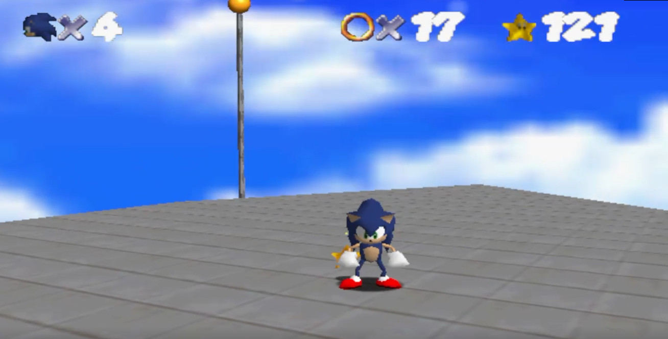 Sonic FRENCH 64 Mod for Super Mario 64 | SM64 Mods