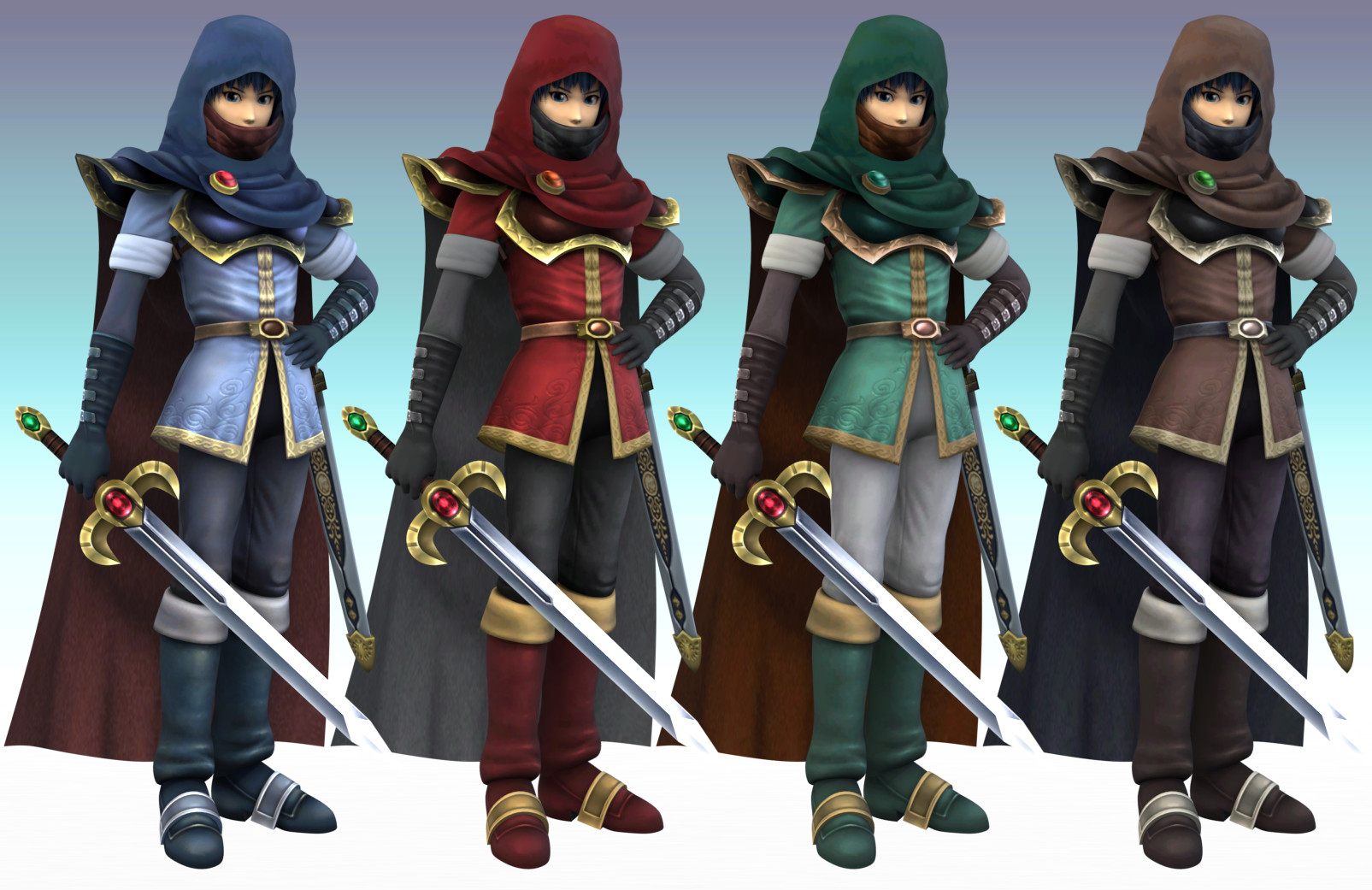 Marth Brawl Pose Cosmetic Pack [Super Smash Bros. Brawl] [Mods]