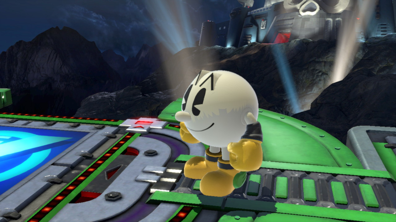 Air Man colored Pac-Man (Mega Man: Fully Charged) [Super Smash Bros ...