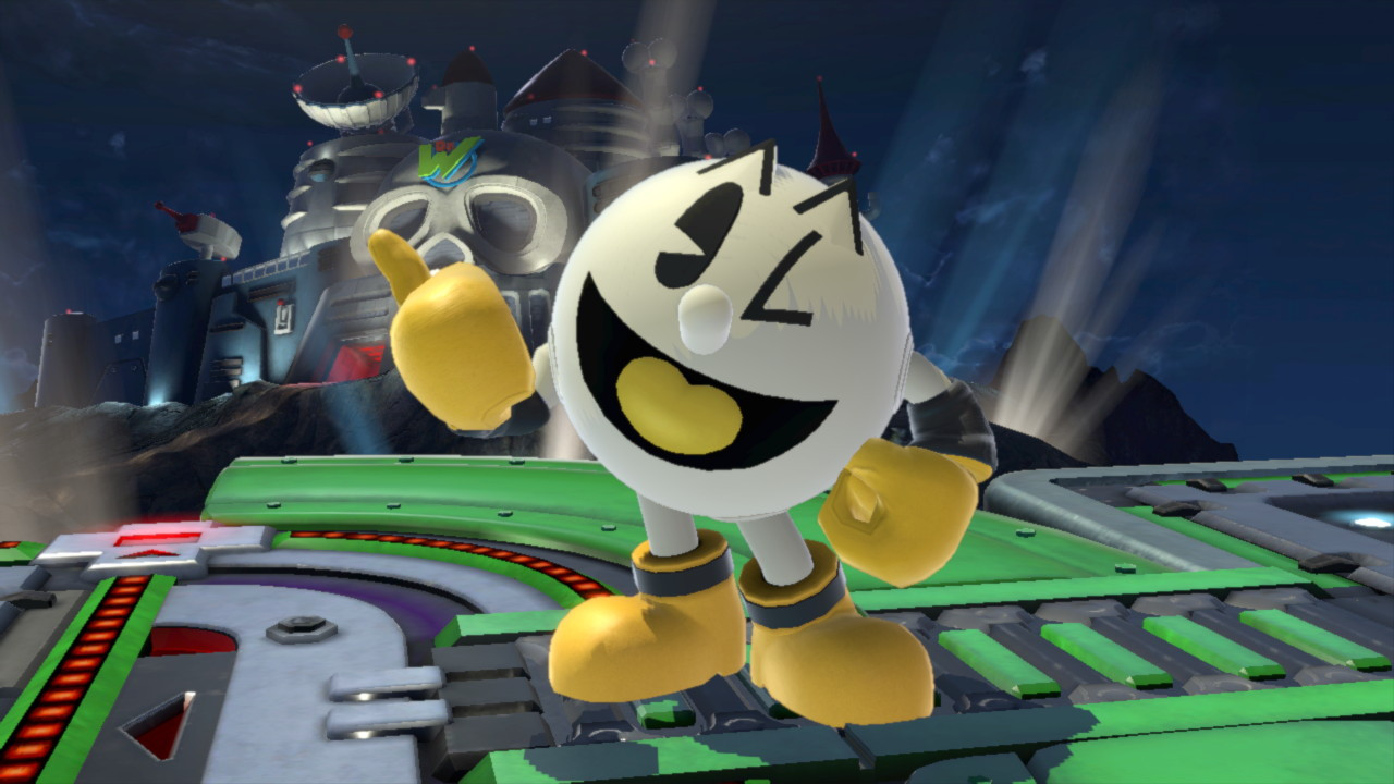 Air Man colored Pac-Man (Mega Man: Fully Charged) [Super Smash Bros ...