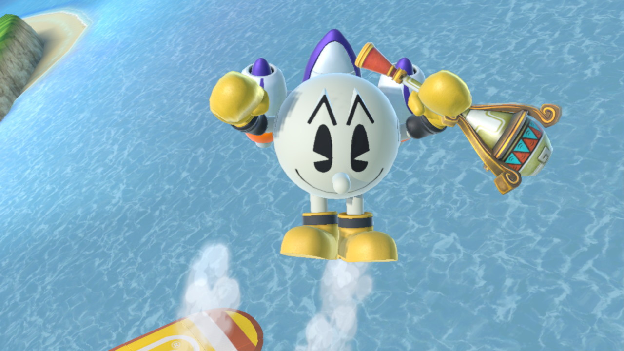 Air Man colored Pac-Man (Mega Man: Fully Charged) [Super Smash Bros ...