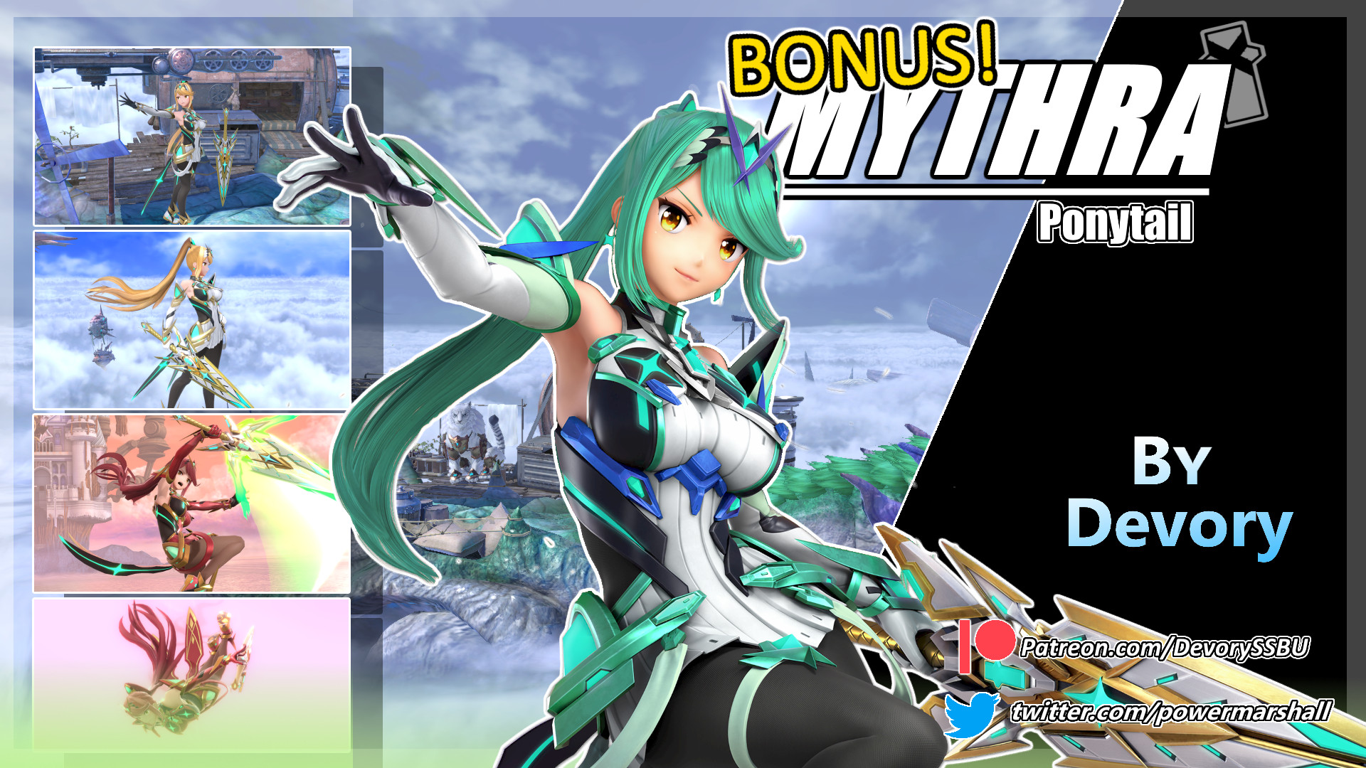 Ponytail Mythra Mod for Super Smash Bros. Ultimate | SSBU Mods