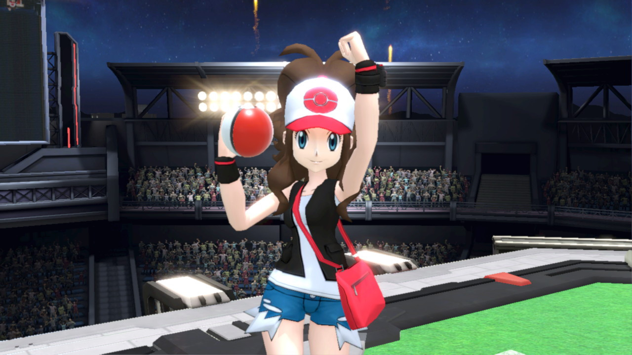 Hilda Pokemon Trainerin Pokemon Trainer Hilda With Her Tepig And Axew