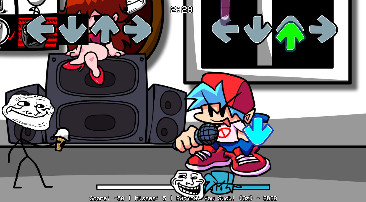 Vs. TrollFace FNAF Mod for Friday Night Funkin' | FNF Mods