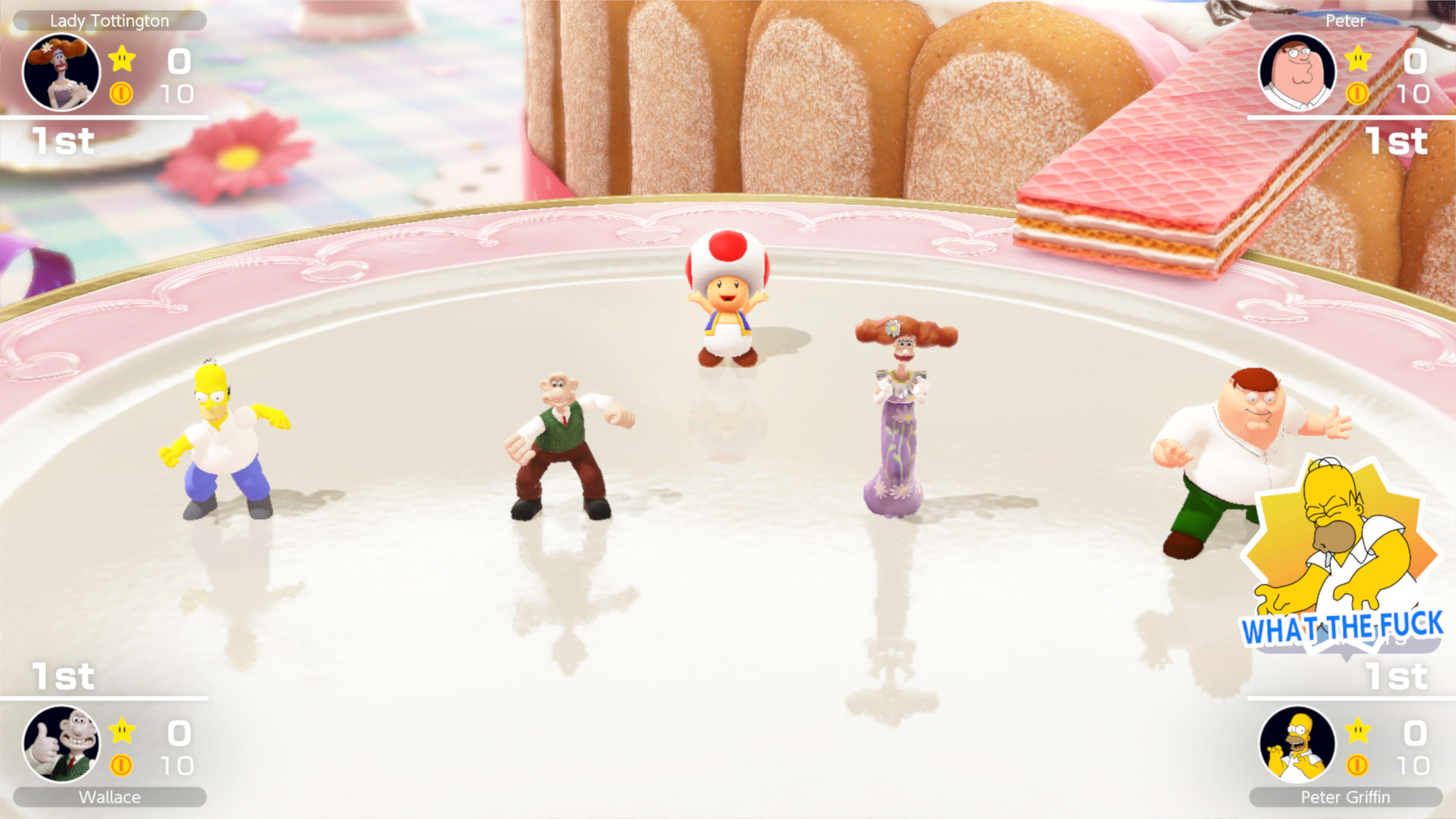 Homer Simpson (Over Mario) Mod for Mario Party Superstars | MPS Mods