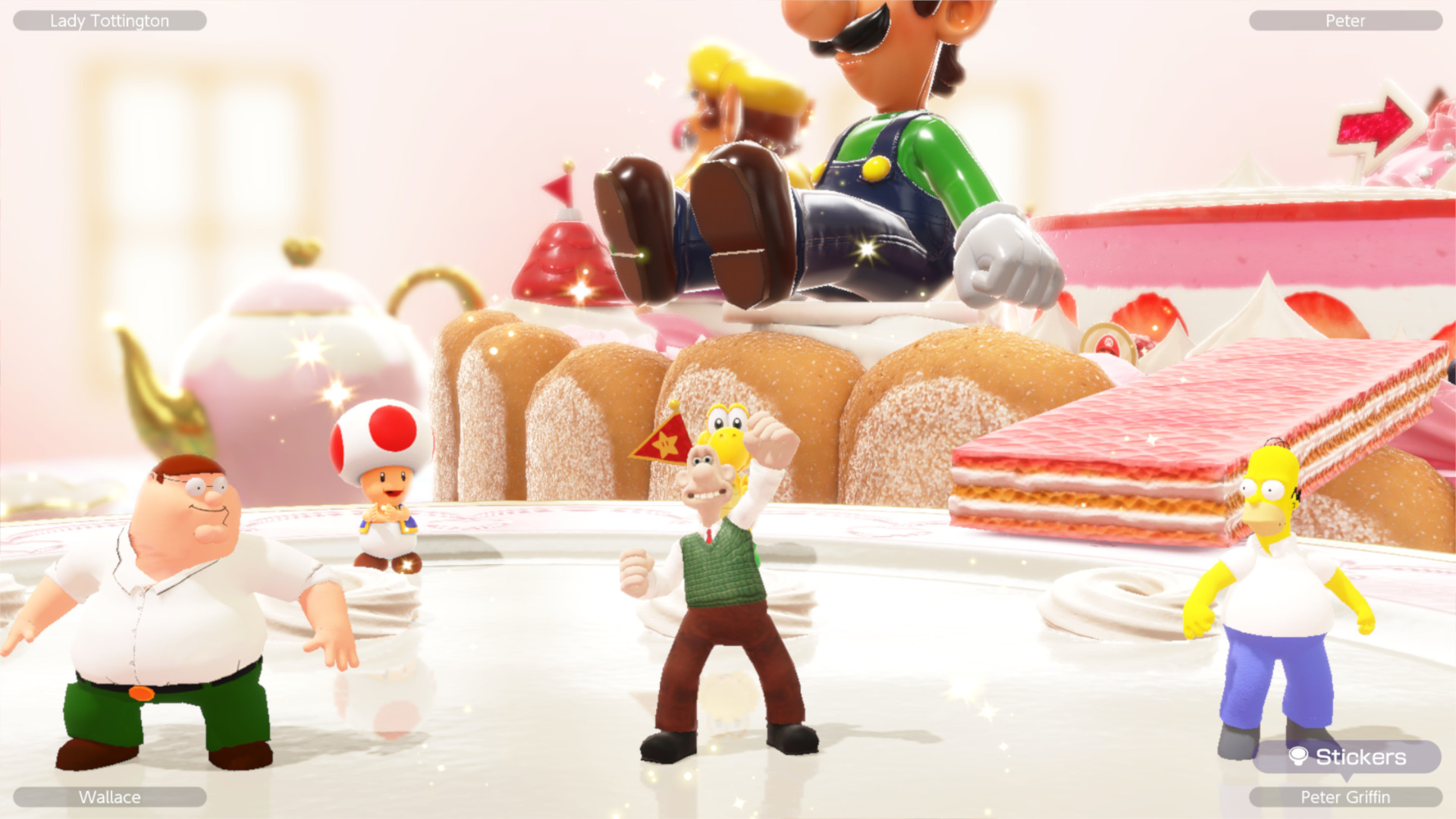 Homer Simpson (Over Mario) Mod for Mario Party Superstars | MPS Mods