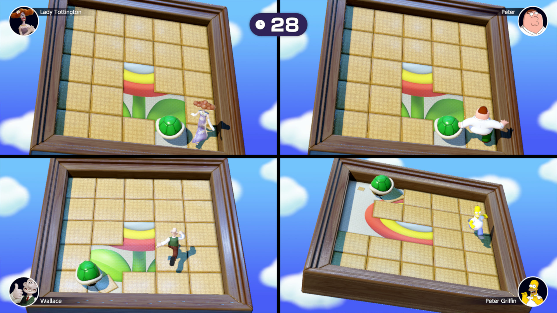 Homer Simpson (Over Mario) Mod for Mario Party Superstars | MPS Mods