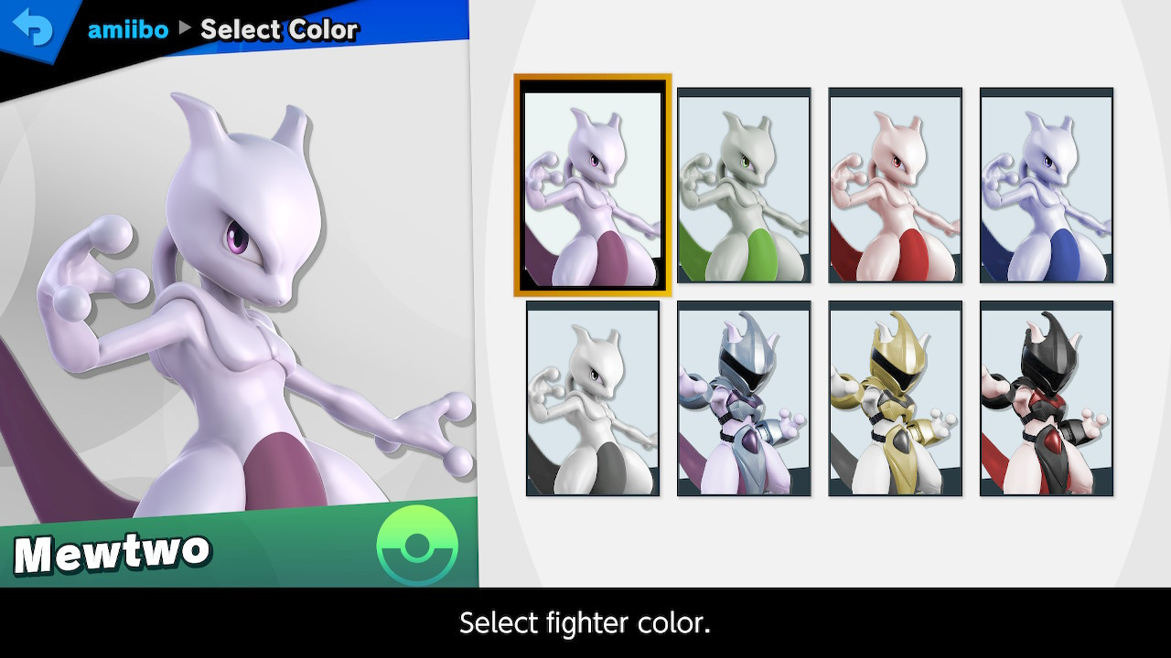 Project M Mewtwo Skin Pack [Super Smash Bros. Ultimate] [Mods]