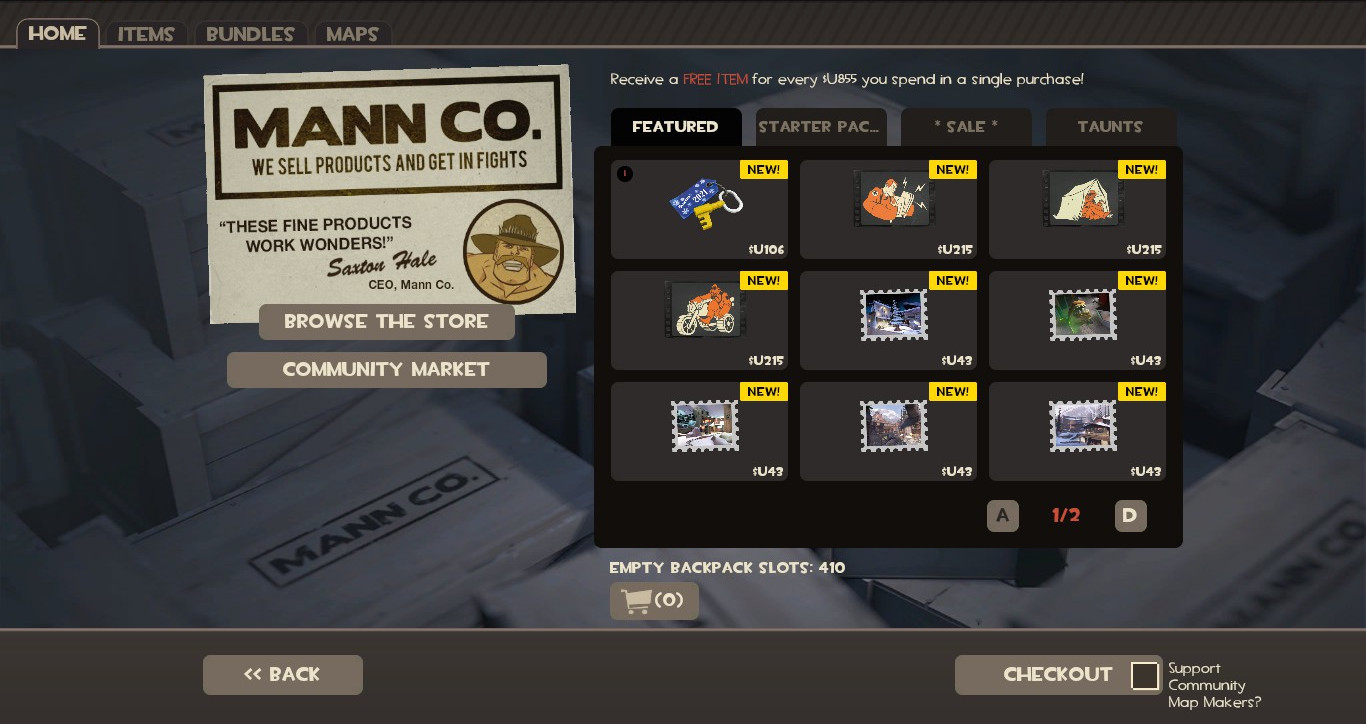 Modernized Old Store UI Mod for Team Fortress 2 | TF2 Mods