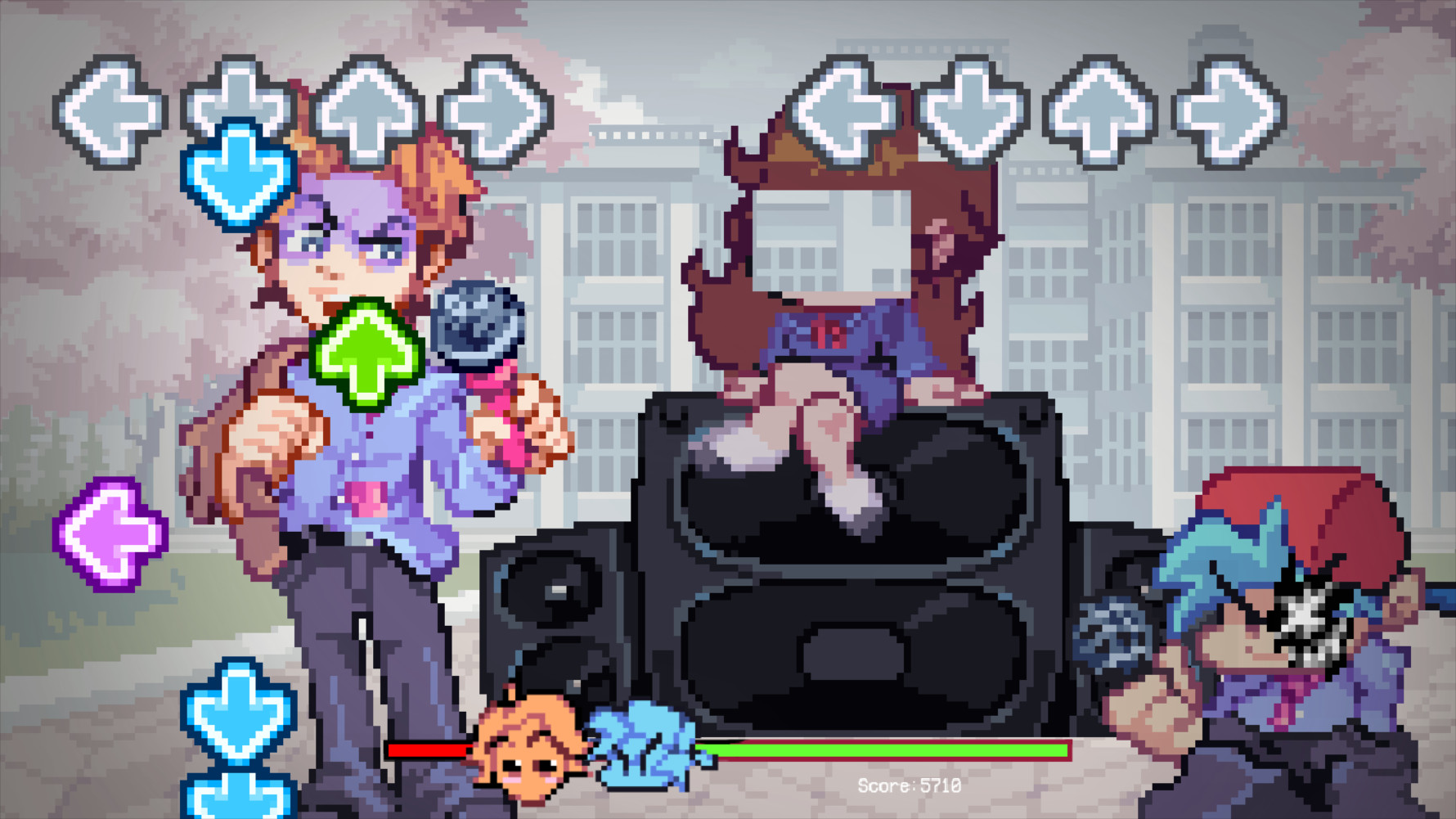 gfPixel & bfPixel with week 6 school uniform [Friday Night Funkin'] [Mods]