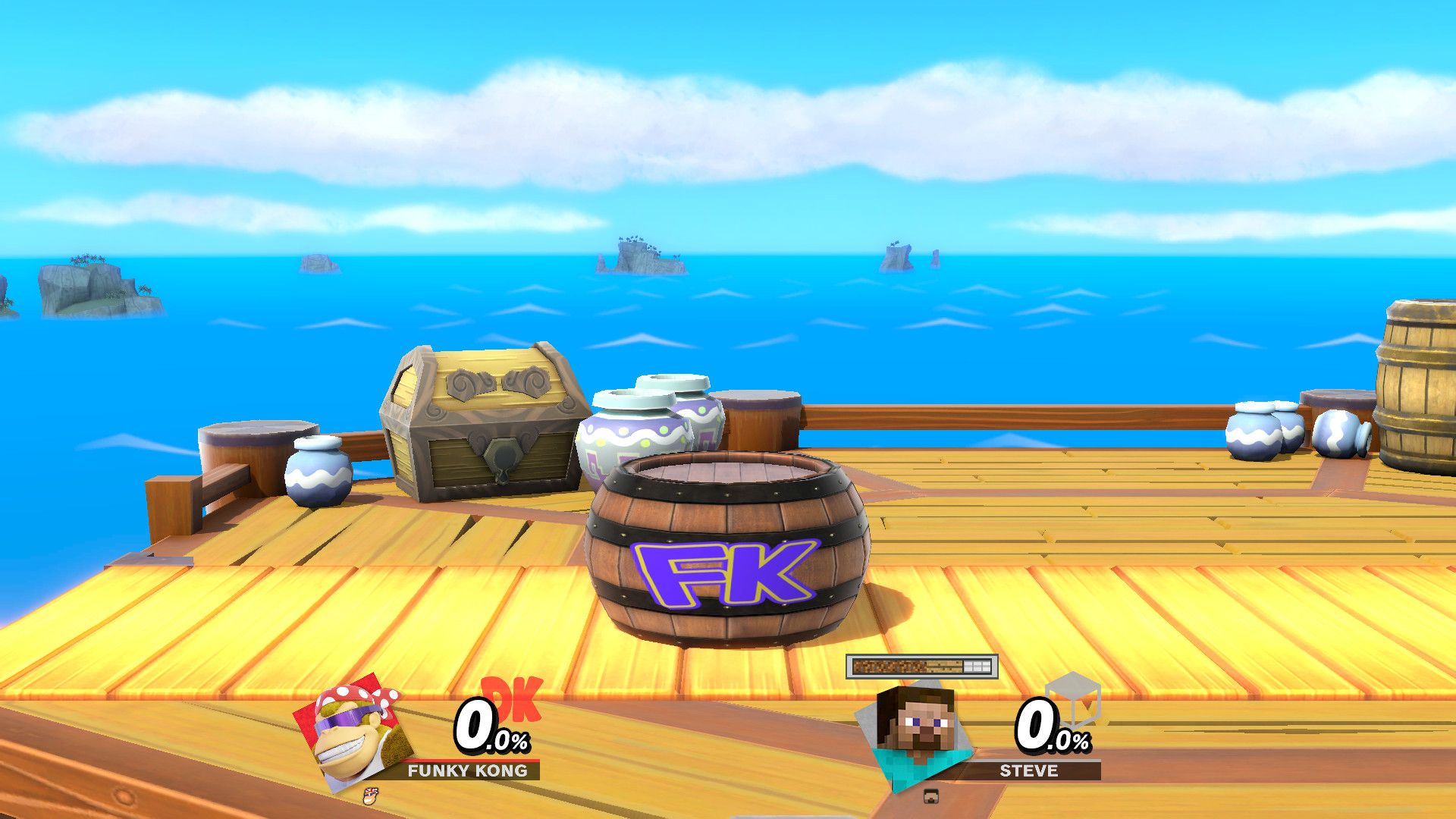 Funky Kong Intro Barrel (Donkey Kong) Mod for Super Smash Bros ...