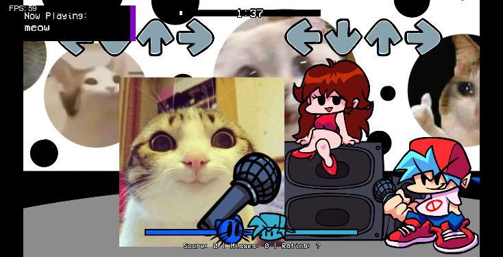 V.S Cat MEME Mod for Friday Night Funkin' | FNF Mods