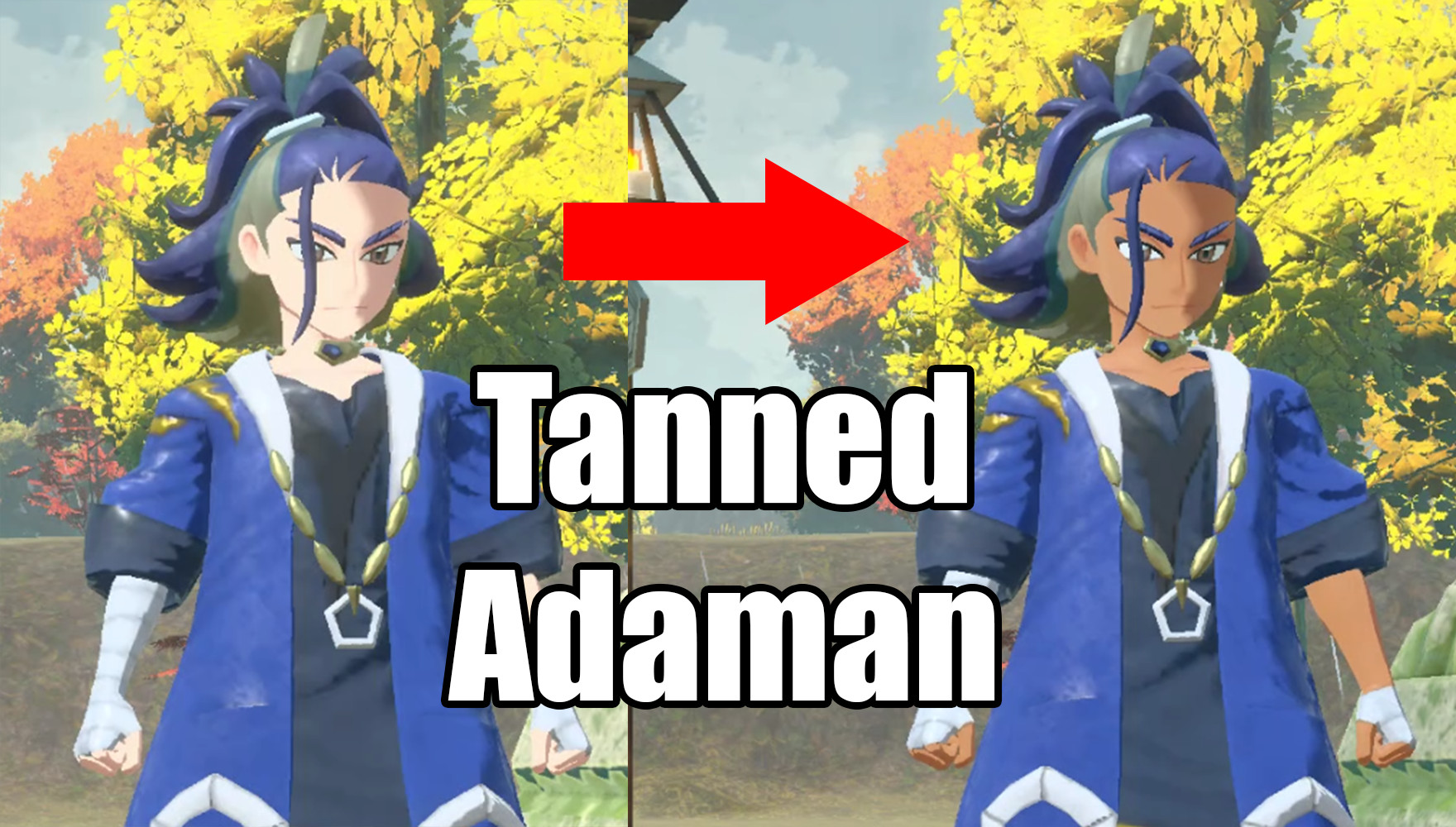 Tanned Adaman Mod for Pokémon Legends: Arceus | PLA Mods