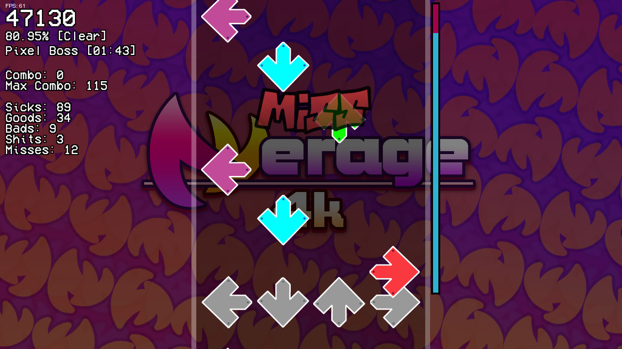 AverageFNF (AVG4K x FNF) Mod for Friday Night Funkin' | FNF Mods