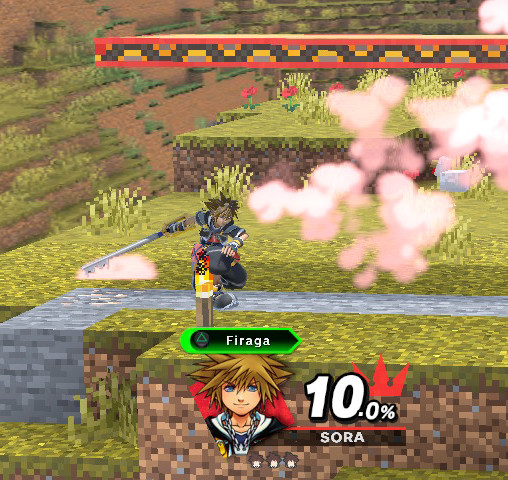 KH2 Reaction command styled UI Sora's magic UI Mod for Super Smash Bros ...
