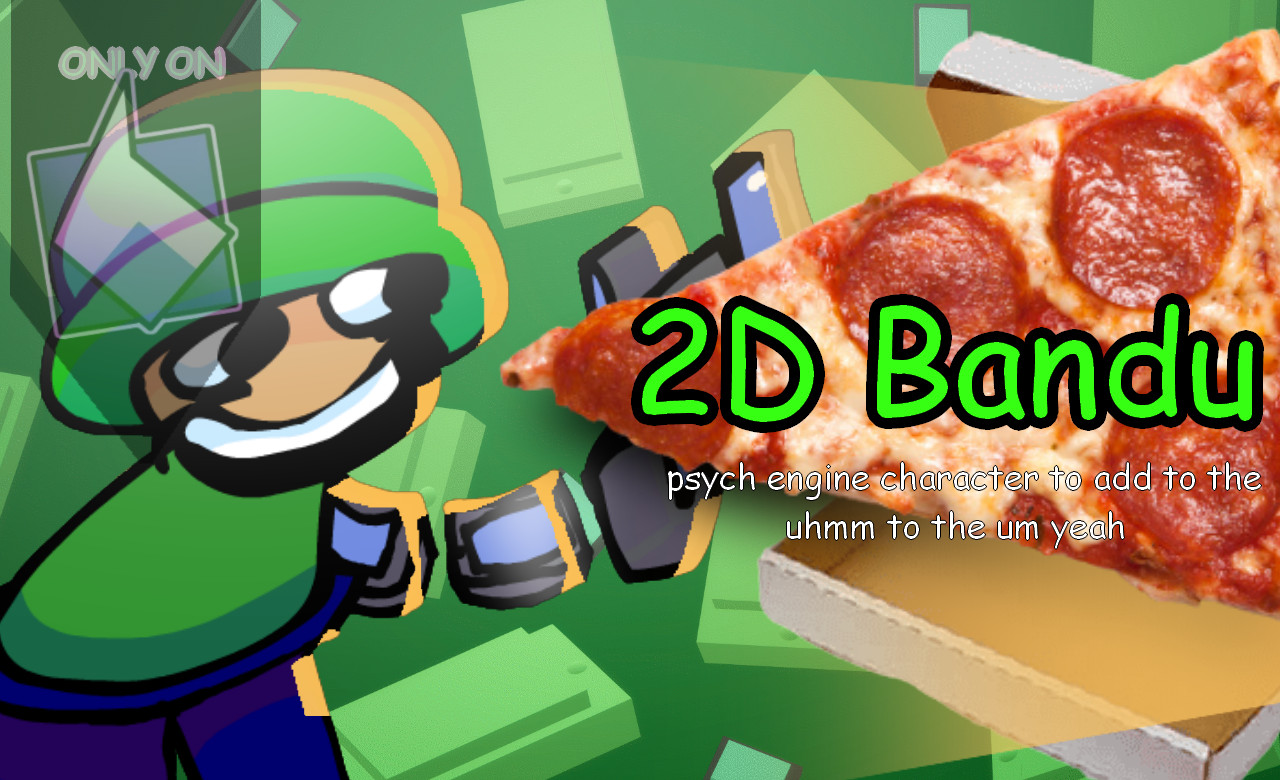 2D Bandu Psych Engine custom Character [Friday Night Funkin'] [Mods]