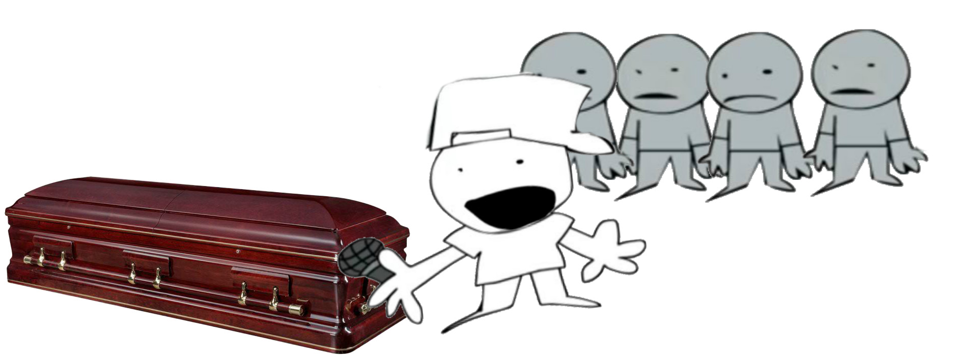 Low Effort FNF fan in a Funeral Mod for Friday Night Funkin' | FNF Mods