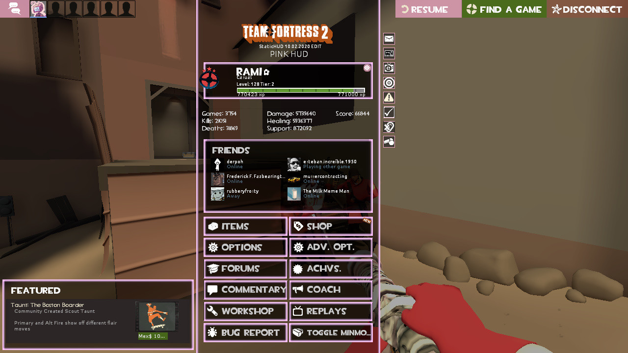 PINK HUD tf2 Mod for Team Fortress 2 | TF2 Mods