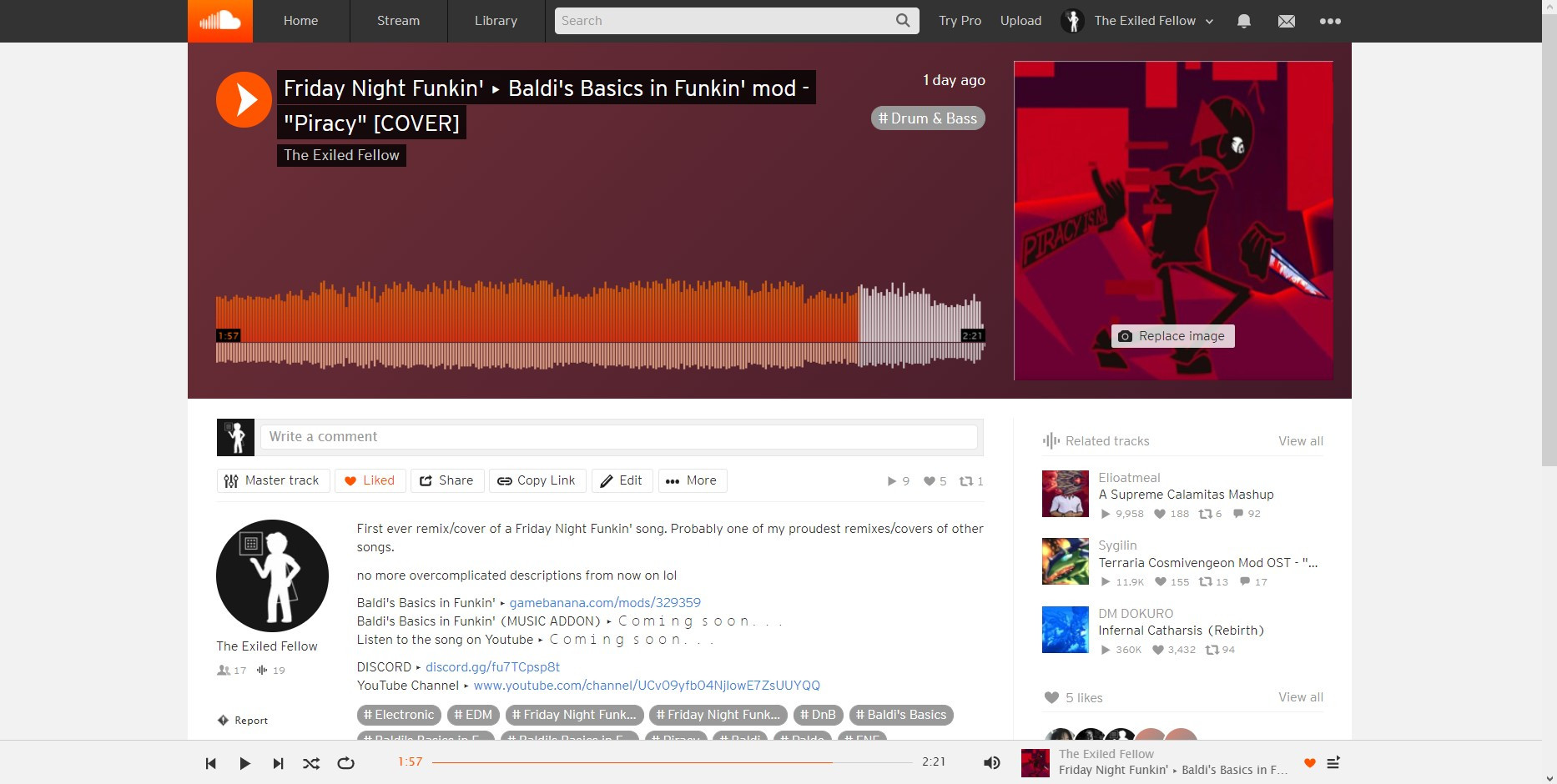 FNF - Baldi's Basics in Funkin' | Piracy (COVER) Mod for Friday Night ...