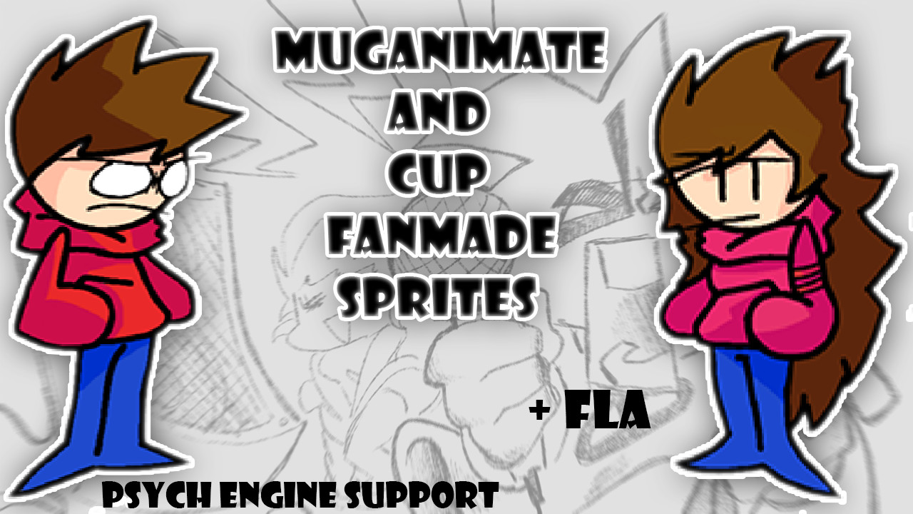 Muganimate and Cup Fanmade Sprites (Psych Engine) [Friday Night Funkin ...