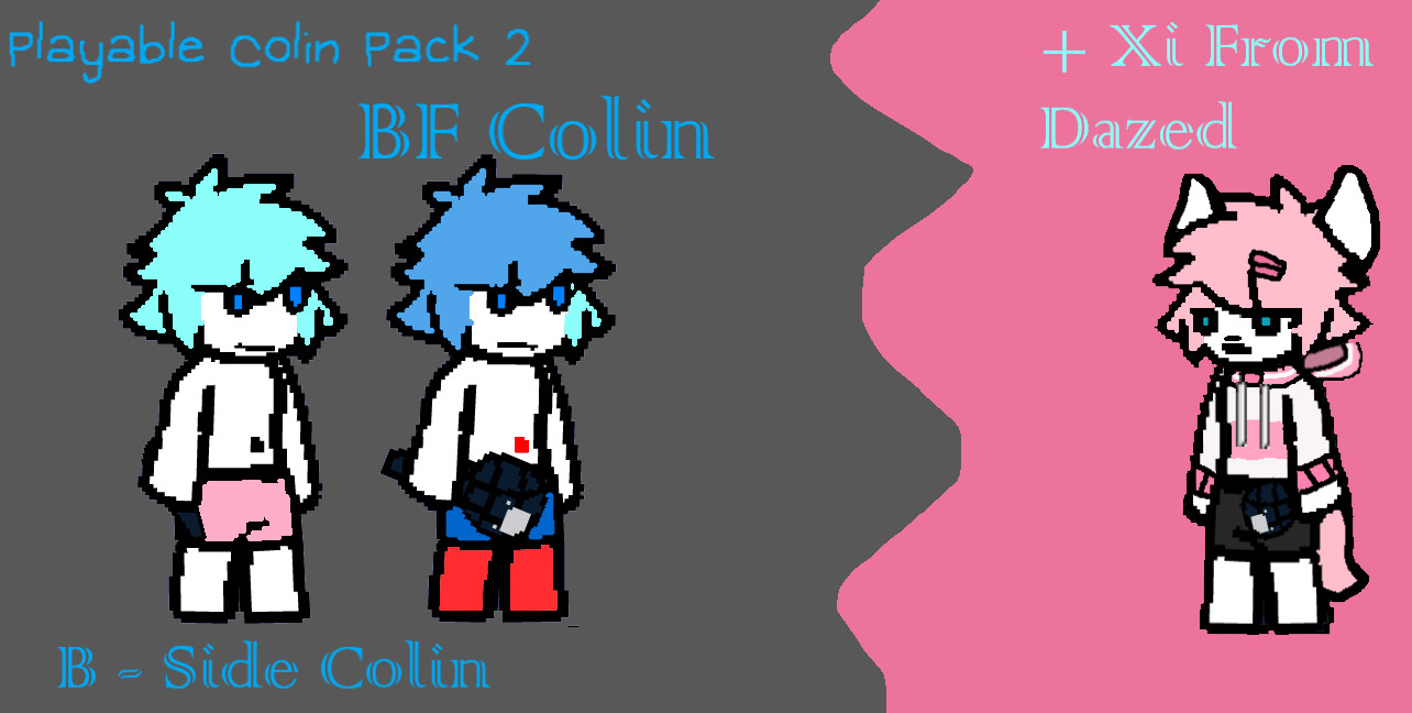 Playable Colin Pack 2 + Xi [Friday Night Funkin'] [Mods]
