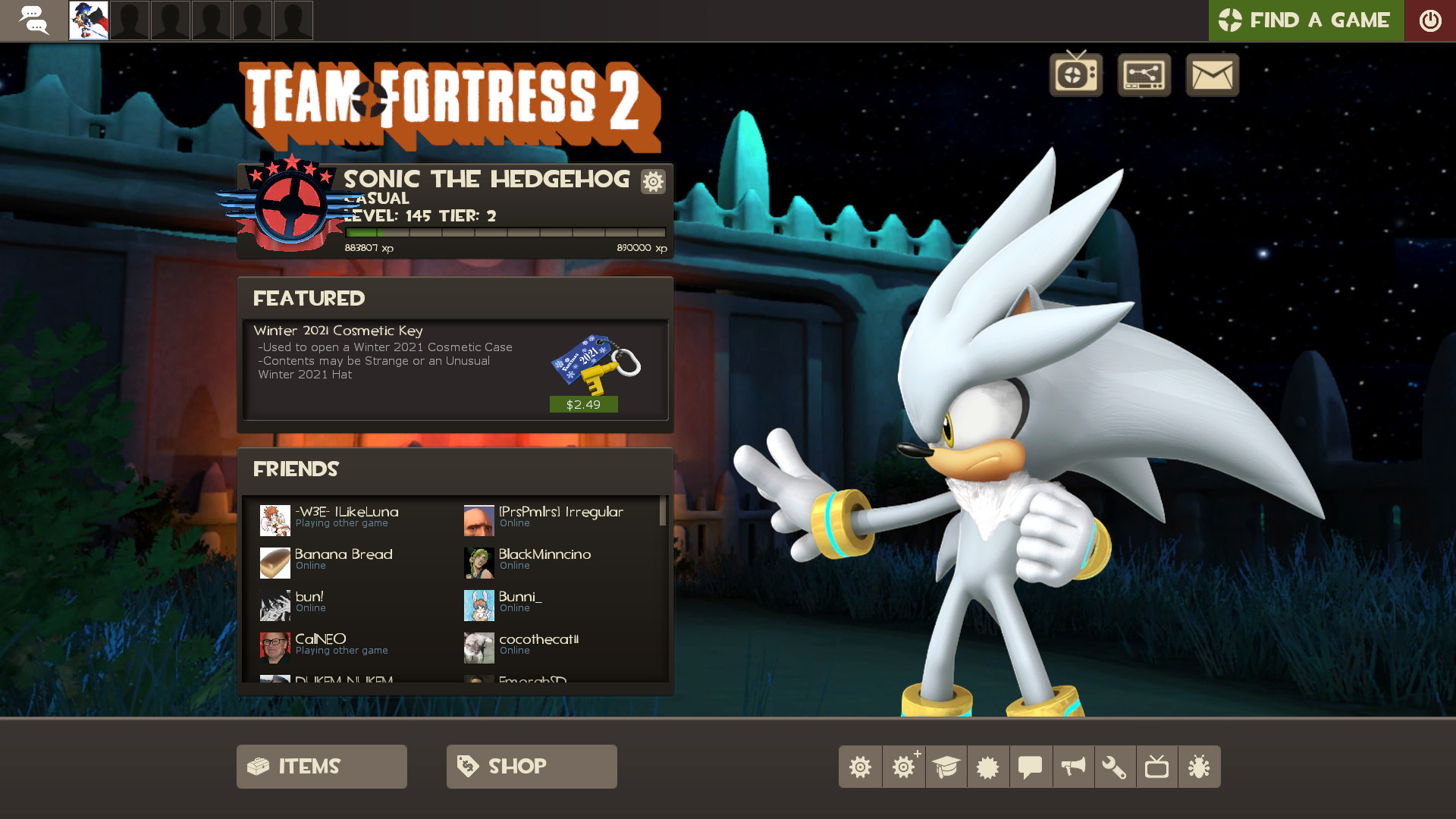 Sonic Menu Renders & Backgrounds Mod for Team Fortress 2 | TF2 Mods