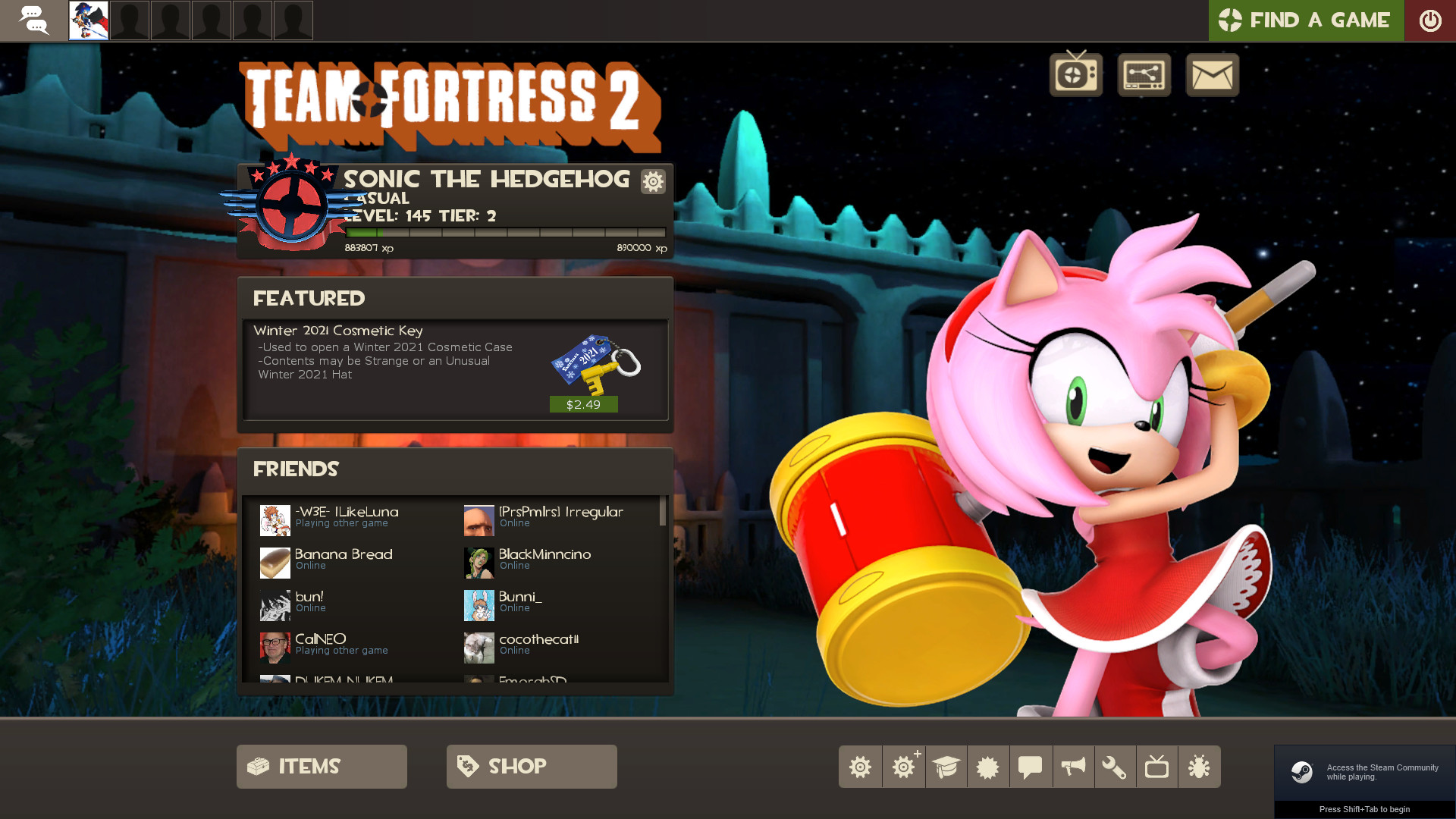 Sonic Menu Renders & Backgrounds Mod for Team Fortress 2 | TF2 Mods