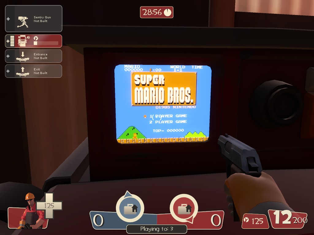 Mario screen for dispenser Mod for Team Fortress 2 | TF2 Mods