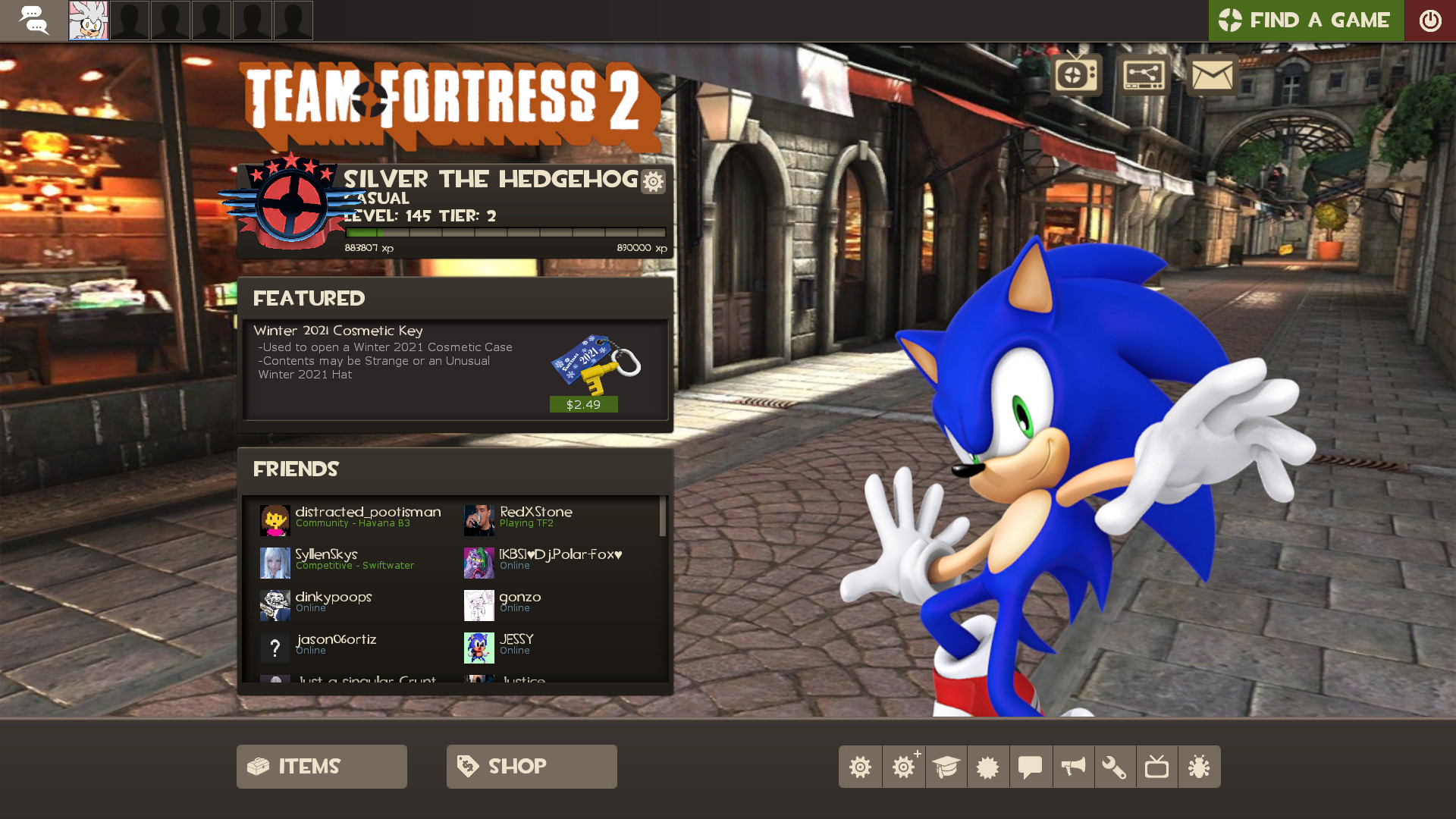Sonic Menu Renders & Backgrounds Mod for Team Fortress 2 | TF2 Mods